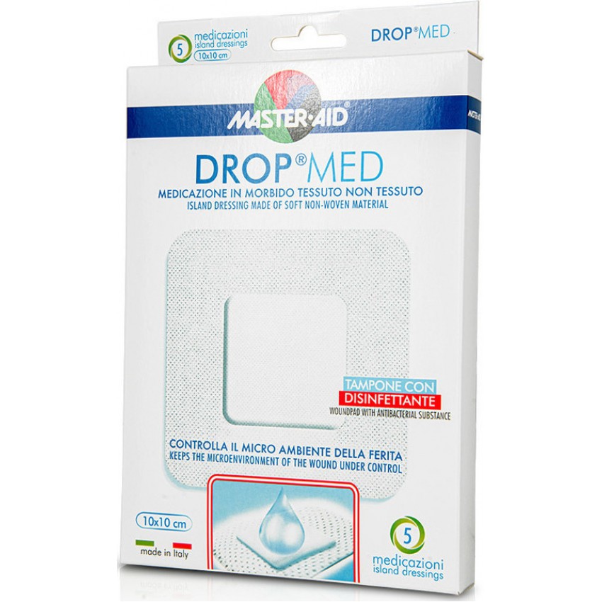 MASTER AID DROP MED 10*10CM 5τεμ.